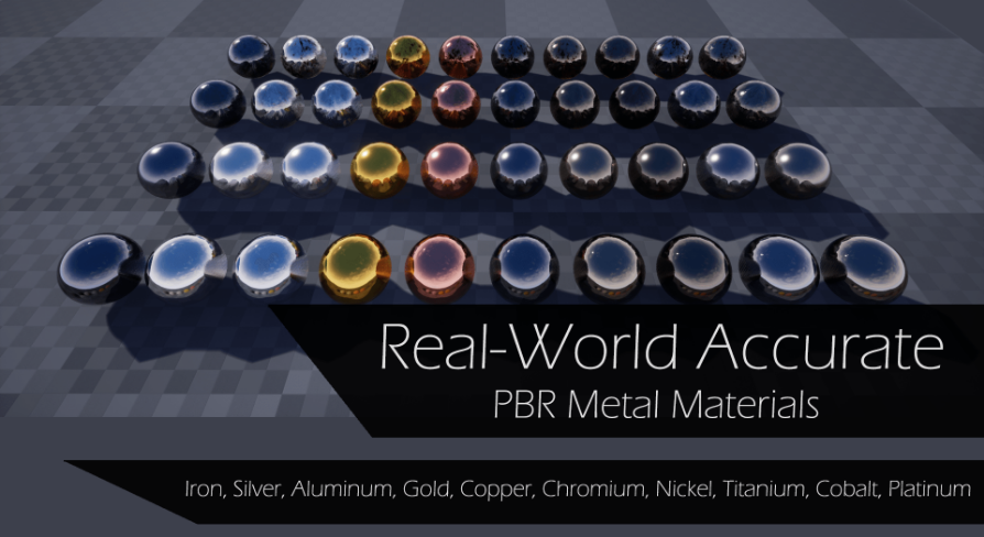 Real-World Accurate Metals Materials Pack in Materials - UE Marketplace