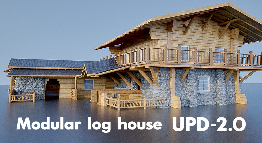Realistic Log House Kit 2.0 in Props - UE Marketplace