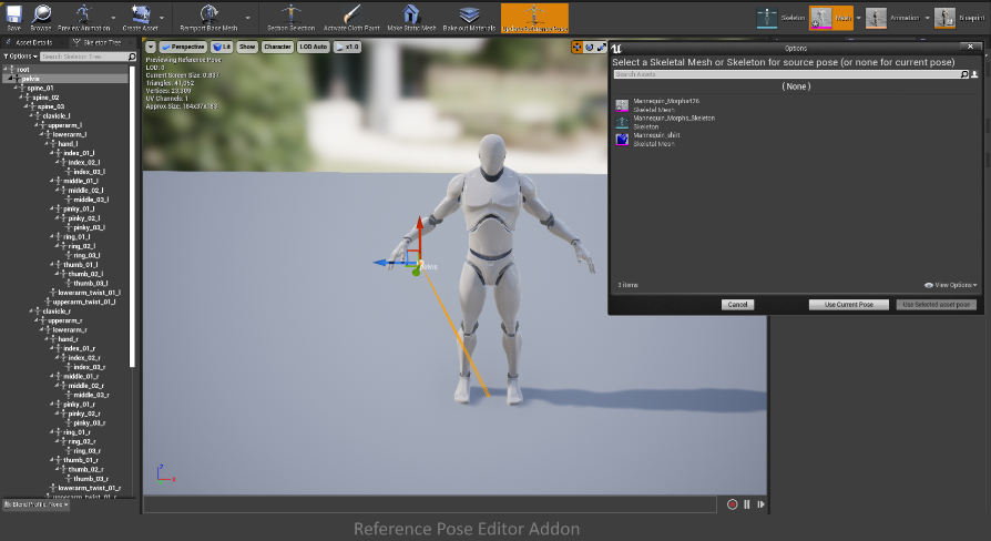 Reference Pose Editor in Code Plugins - UE Marketplace