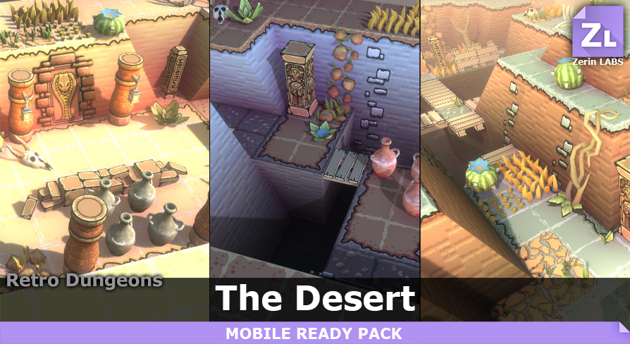 Retro Dungeons - The Desert in Environments - UE Marketplace