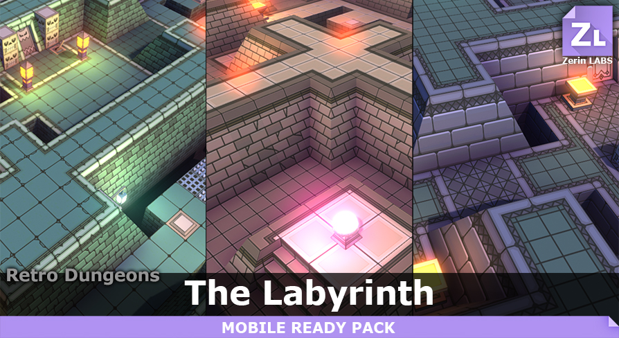 Retro Dungeons - The Labyrinth：環境 - UE マーケットプレイス