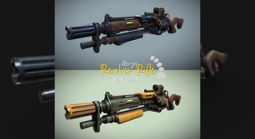 Revolver Rifle in Weapons - UE Marketplace