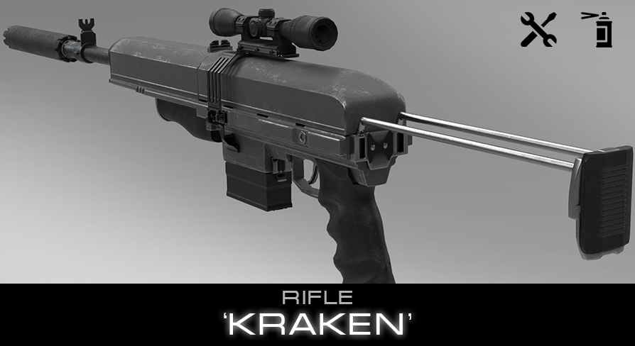 Rifle 'Kraken' in Weapons - UE Marketplace