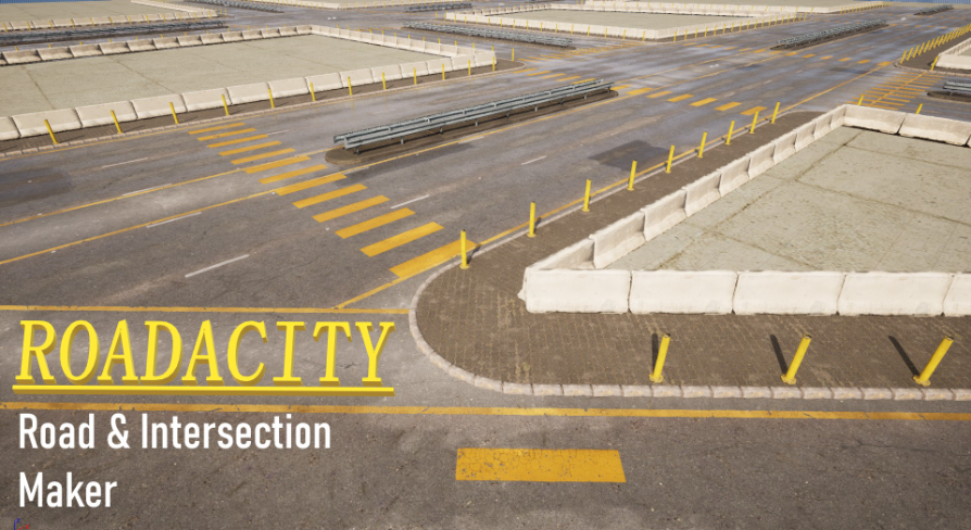 Roadacity, Road & Intersection Maker in Blueprints - UE Marketplace