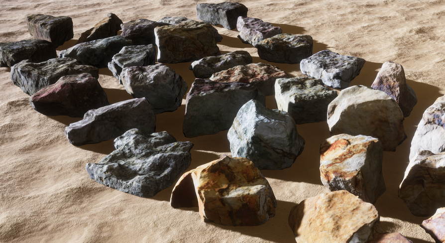 Rock Set in Props - UE Marketplace