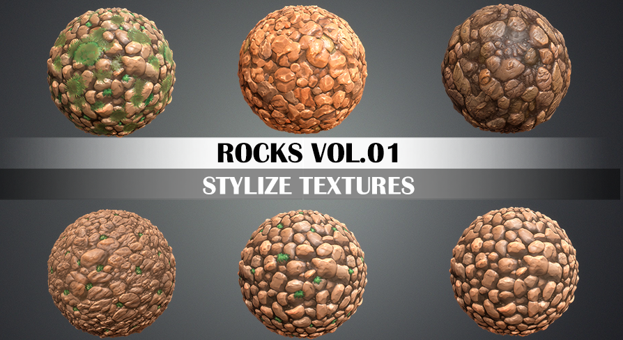 Rock Vol.01 - Hand Painted Textures in Textures - UE Marketplace