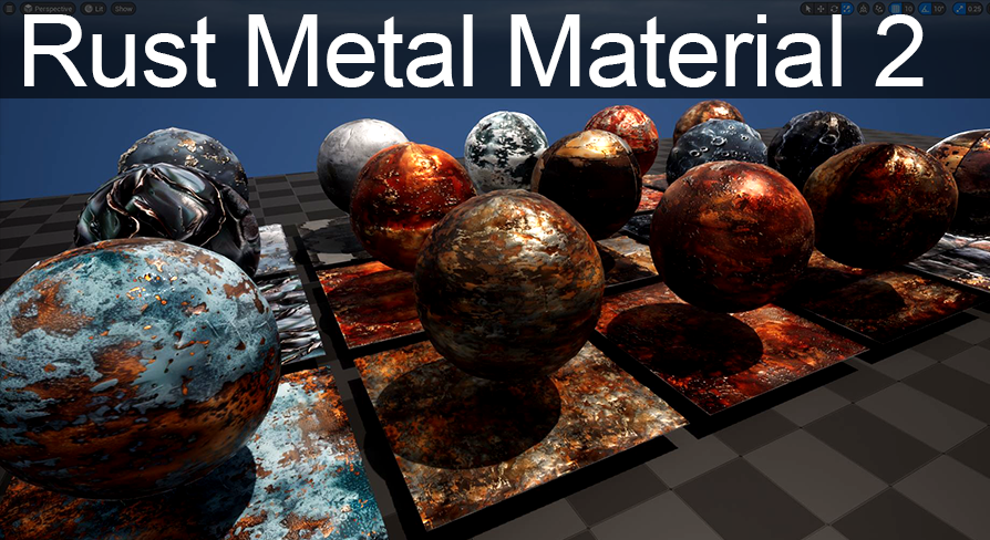 Rusted Metal Material 2 PBR 4K in Materials - UE Marketplace