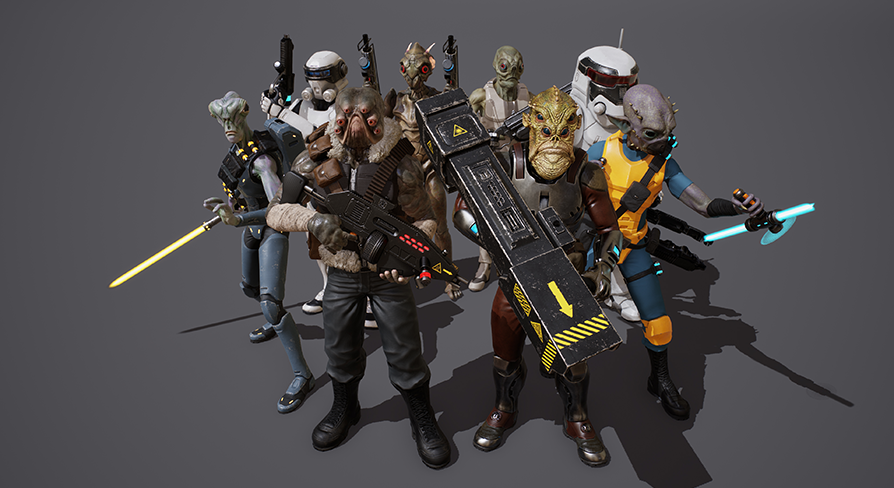 SCI FI SHOOTER CHARACTERS PACK VOL 2 in Characters - UE Marketplace