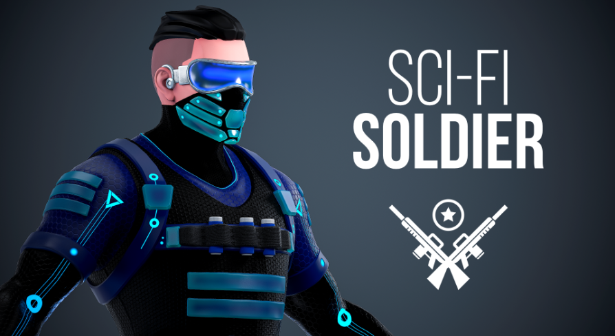 SCI-FI Soldier - Stylized Character in Characters - UE Marketplace