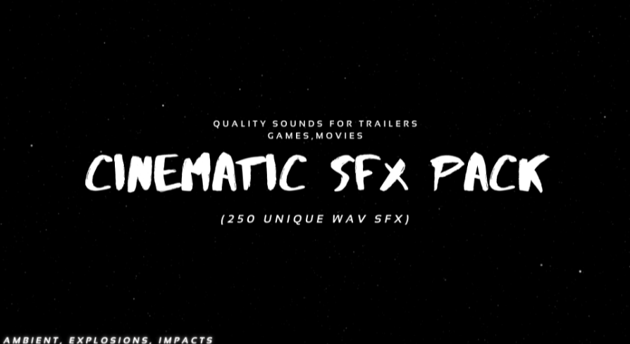 SFX Cinematic Pack for games and Trailers (250 wav)：サウンドエフェクト - UE マーケットプレイス