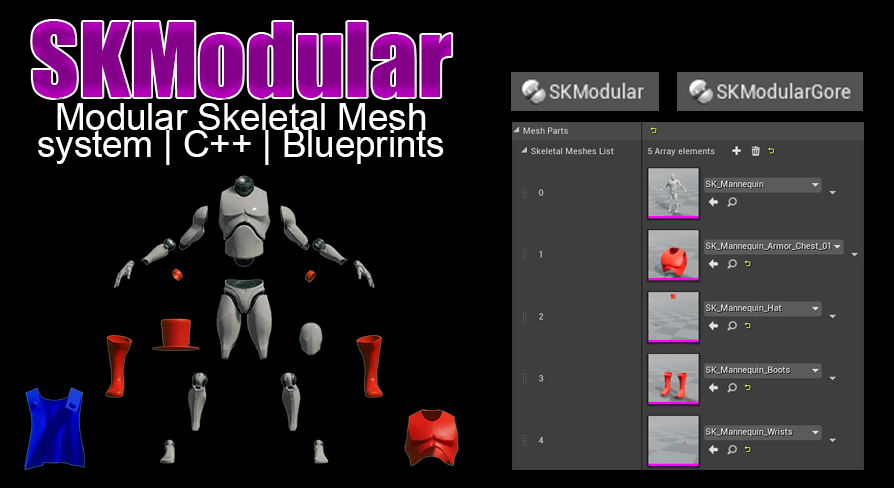SKModular Plugin [Blueprint], 카테고리 - UE 마켓플레이스