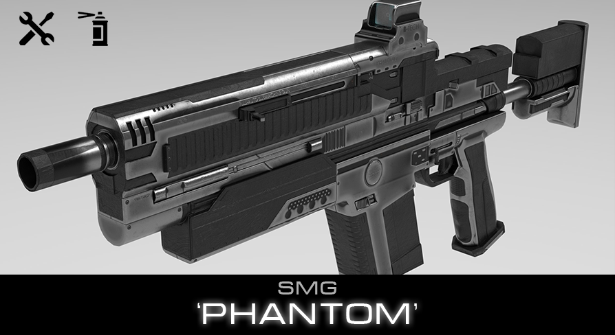 SMG 'Phantom' in Weapons - UE Marketplace