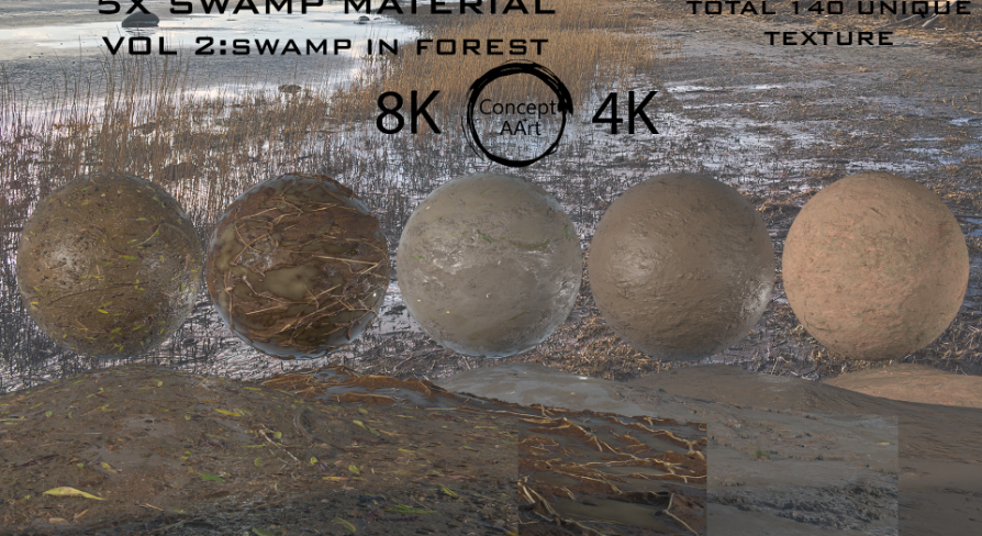 SWAMP VOL2:SWAMP IN FOREST in Materials - UE Marketplace