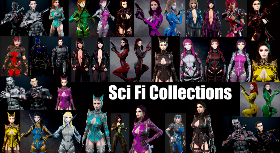 Sci Fi Collection in Characters - UE Marketplace