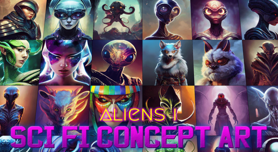 Sci-Fi Concept Art - Aliens 1 - RPG FPS in 2D Assets - UE Marketplace