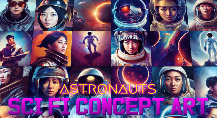 Sci-Fi Concept Art - Astronauts - RPG FPS in 2D Assets - UE Marketplace