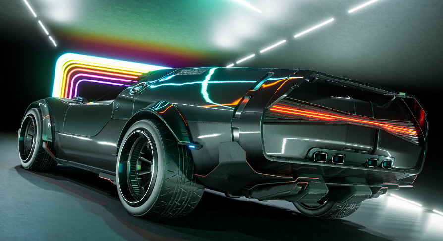 SciFi Cyber Car 4 in Blueprints - UE Marketplace