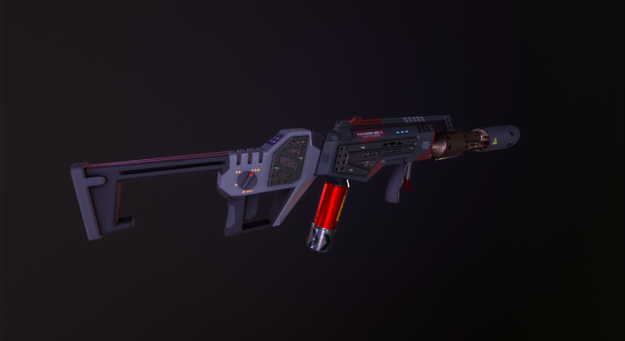 Sci-Fi Hand Flamethrower (Customizible Color) + VFX in Weapons - UE ...
