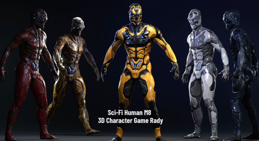 Sci-Fi Human M8：キャラクター - UE マーケットプレイス