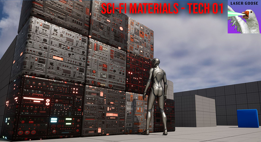 Sci-Fi Materials - Tech 01：マテリアル - UE マーケットプレイス