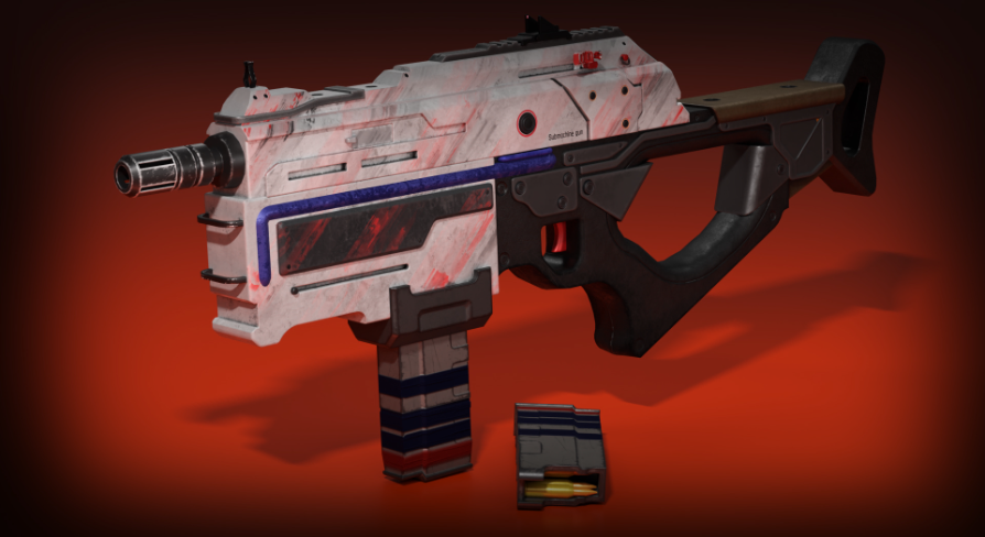 SciFi Assault Rifle SMG, 카테고리 무기 - UE 마켓플레이스