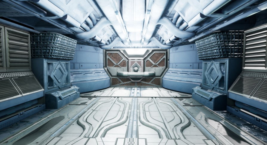 Sci Fi Technical Corridor in Environments - UE Marketplace