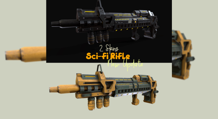 Sci-fi Rifle Ver. 3, 카테고리 무기 - UE 마켓플레이스