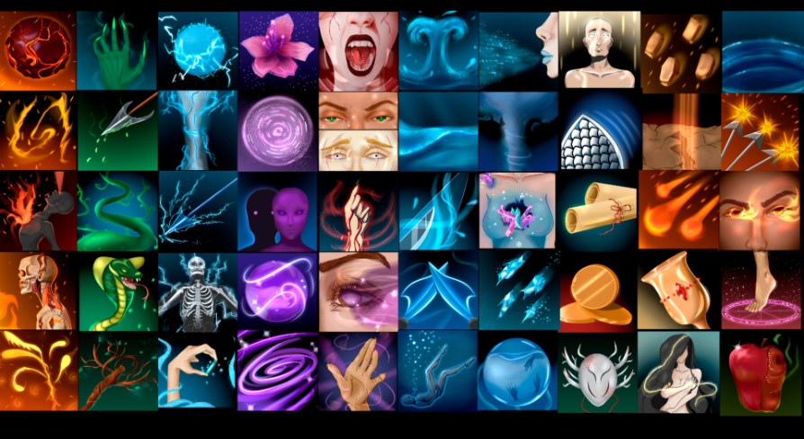 Set of magic spells in 2D Assets - UE Marketplace