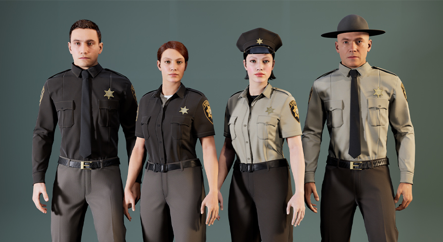 Sheriff Uniform in Props - UE Marketplace