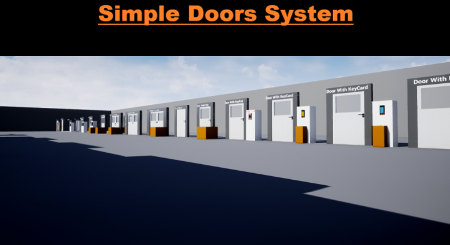 Simple Door System in Blueprints - UE Marketplace
