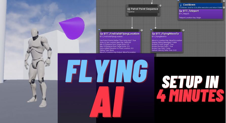 Easy Flying AI Movement and Behaviors (Setup In Minutes) in Blueprints ...