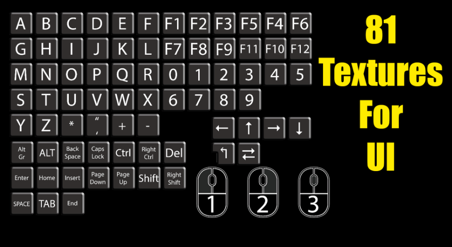 Simple Keys Icon Pack v1 in 2D Assets - UE Marketplace