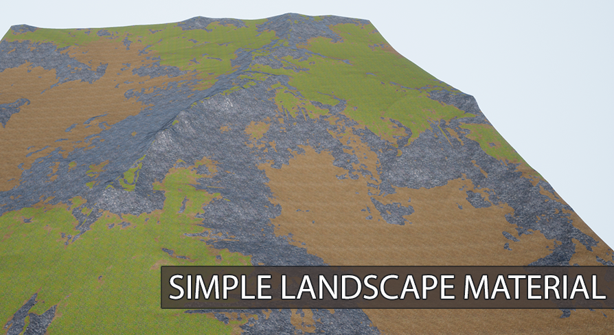 Simple Landscape Material in Materials - UE Marketplace