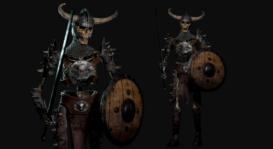 Undead Warrior Skeleton