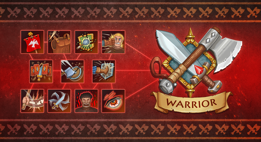 Skill icons Warrior in 2D Assets - UE Marketplace