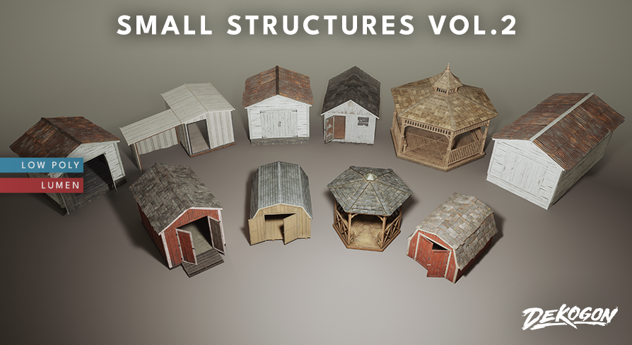 Small Structures VOL.2 [ Low Poly ], 카테고리 소품 - UE 마켓플레이스