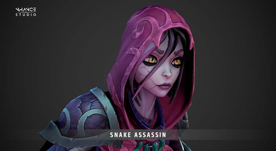 Modular Stylized Snake Assassin Hero in Characters - UE Marketplace
