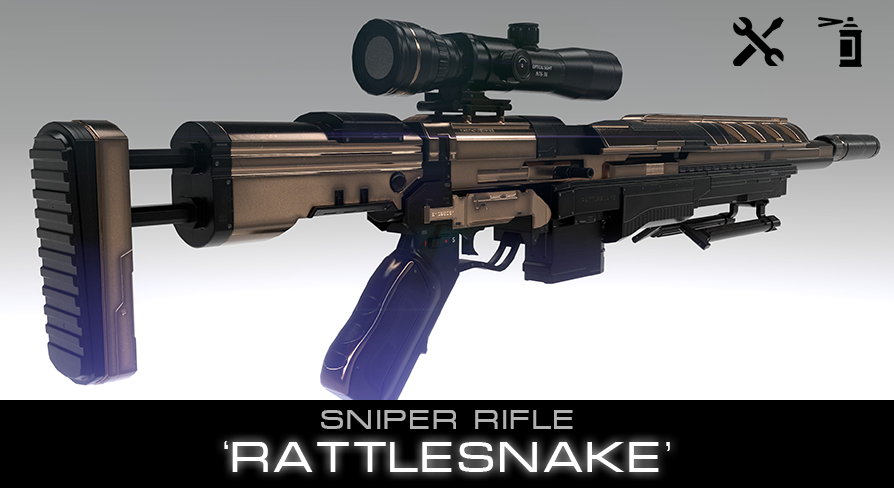 Sniper Rifle 'Rattlesnake' in Weapons - UE Marketplace