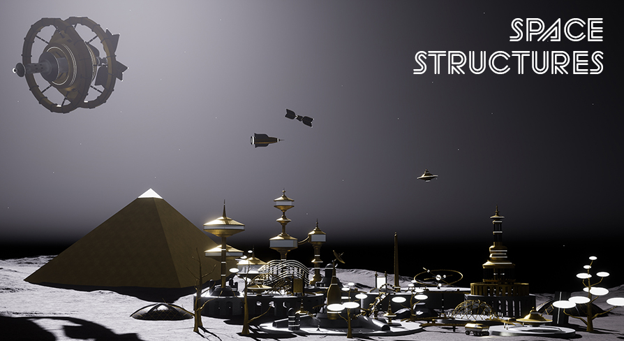 Space Structures in Props - UE Marketplace
