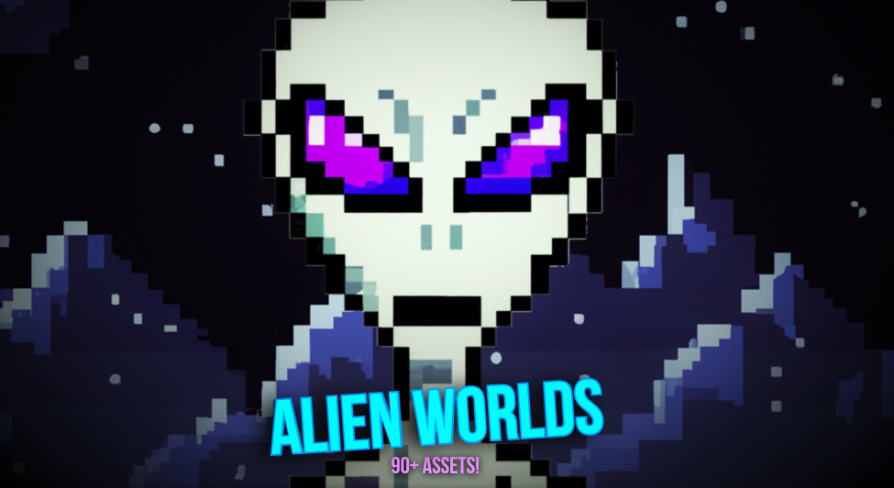 Alien Worlds in 2D Assets - UE Marketplace
