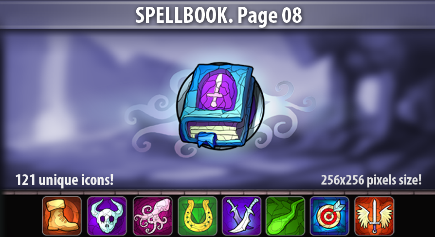 SpellBook. Page 08, 카테고리 2D 애셋 - UE 마켓플레이스