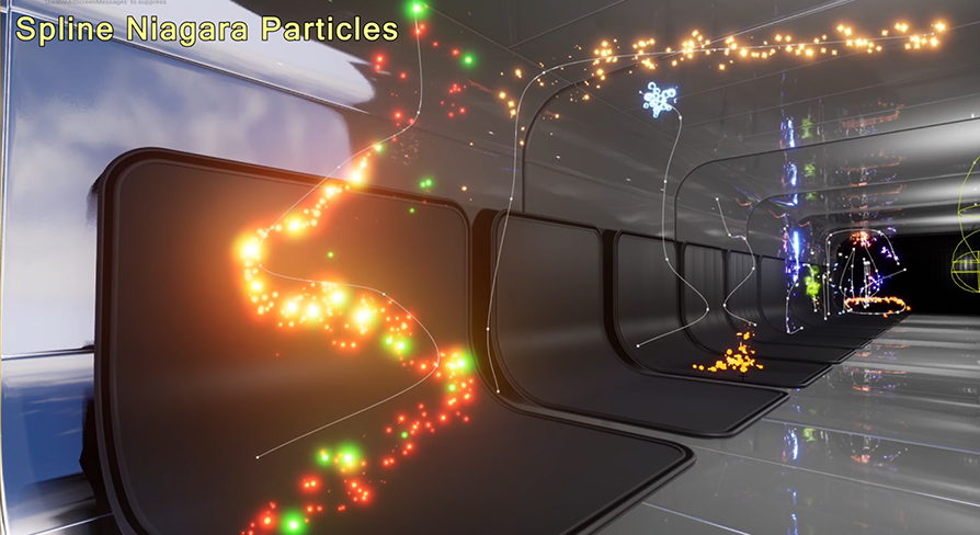 在特效创建的Spline Particle - 虚幻引擎商城