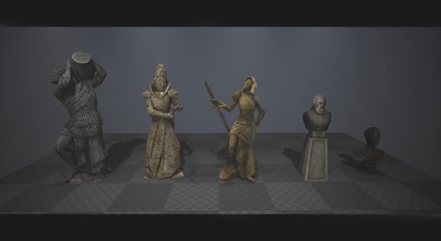 Statue Pack in Props - UE Marketplace