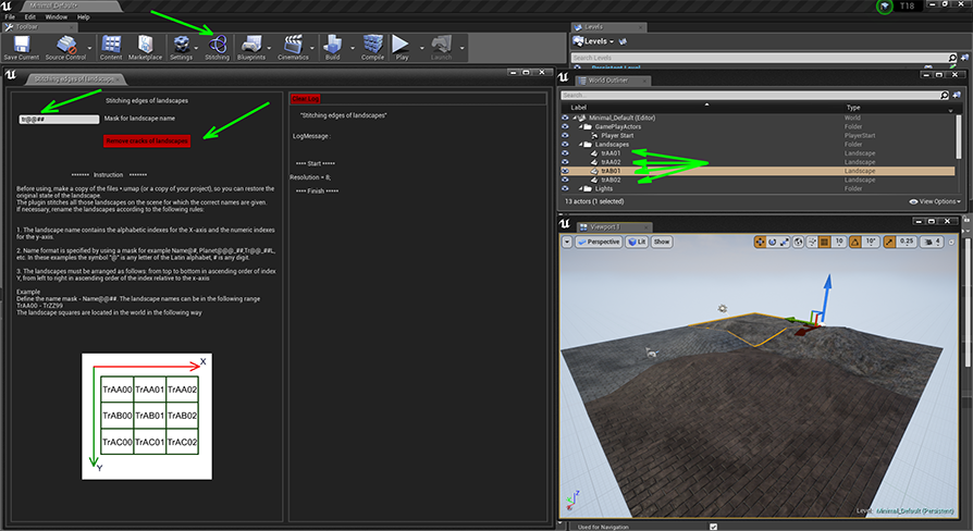 StitchingOfLandscapes in Code Plugins - UE Marketplace