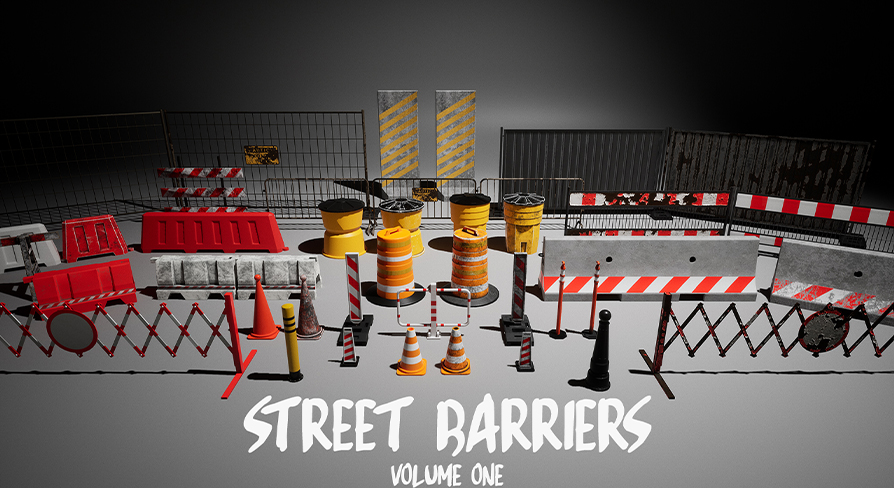 Street Barriers Volume One in Props - UE Marketplace