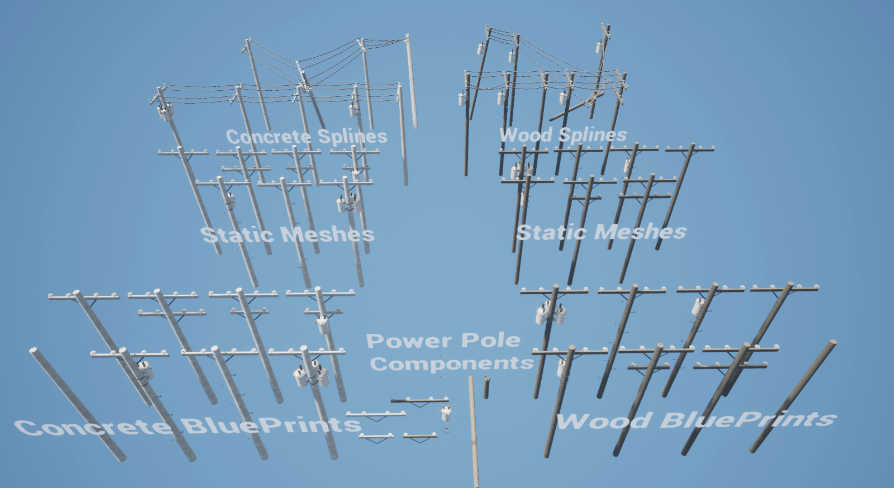 Street Props Vol 1 - Fully Modular with Spline in Props - UE Marketplace