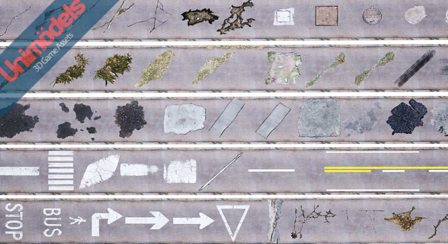 Street Decals Vol. 2 in Materials - UE Marketplace