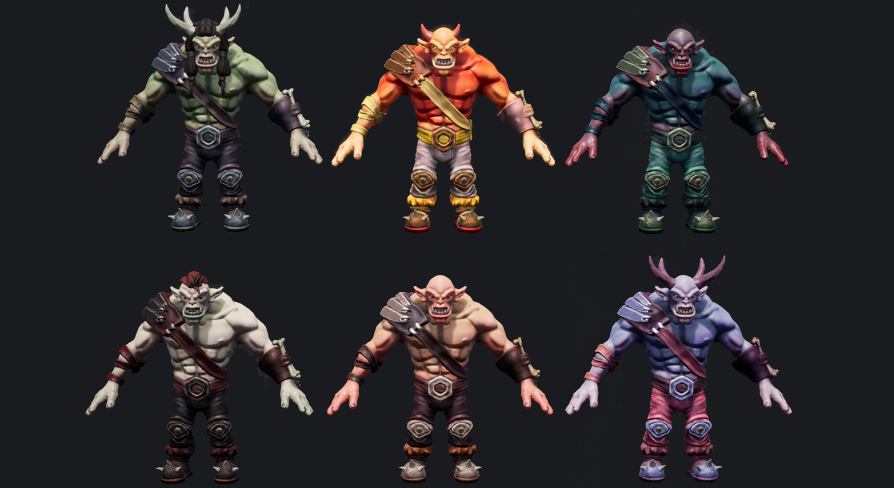 Stylized Orc Warrior in Characters - UE Marketplace