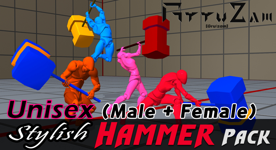 Stylish Hammer Pack(Unisex) Action RPG & TPS & Top Down Game in ...