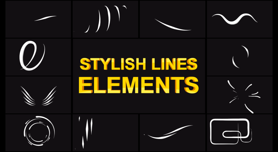 Stylish Lines：2Dアセット - UE マーケットプレイス